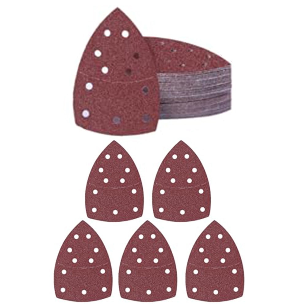 Triangular Sandpaper 50Pcs with 11 Holes for Efficient Dust Extraction ...