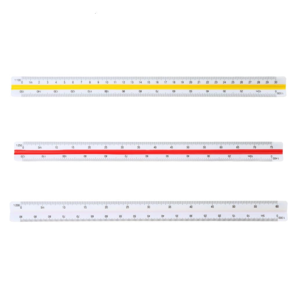 Triangular Scale Drafting Ruler for Engineer Architectural Ruler ...