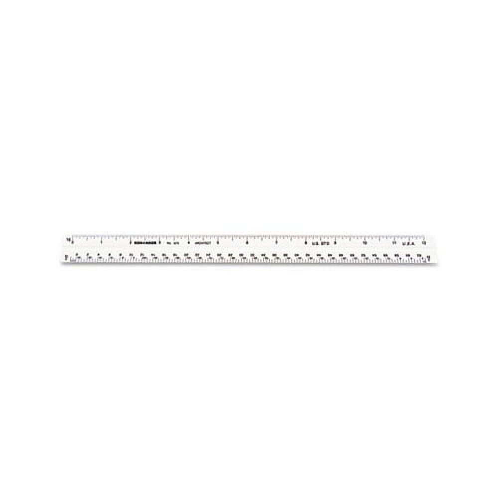 Triangular Scale Plastic, 12", Architectural, White - Walmart Business ...