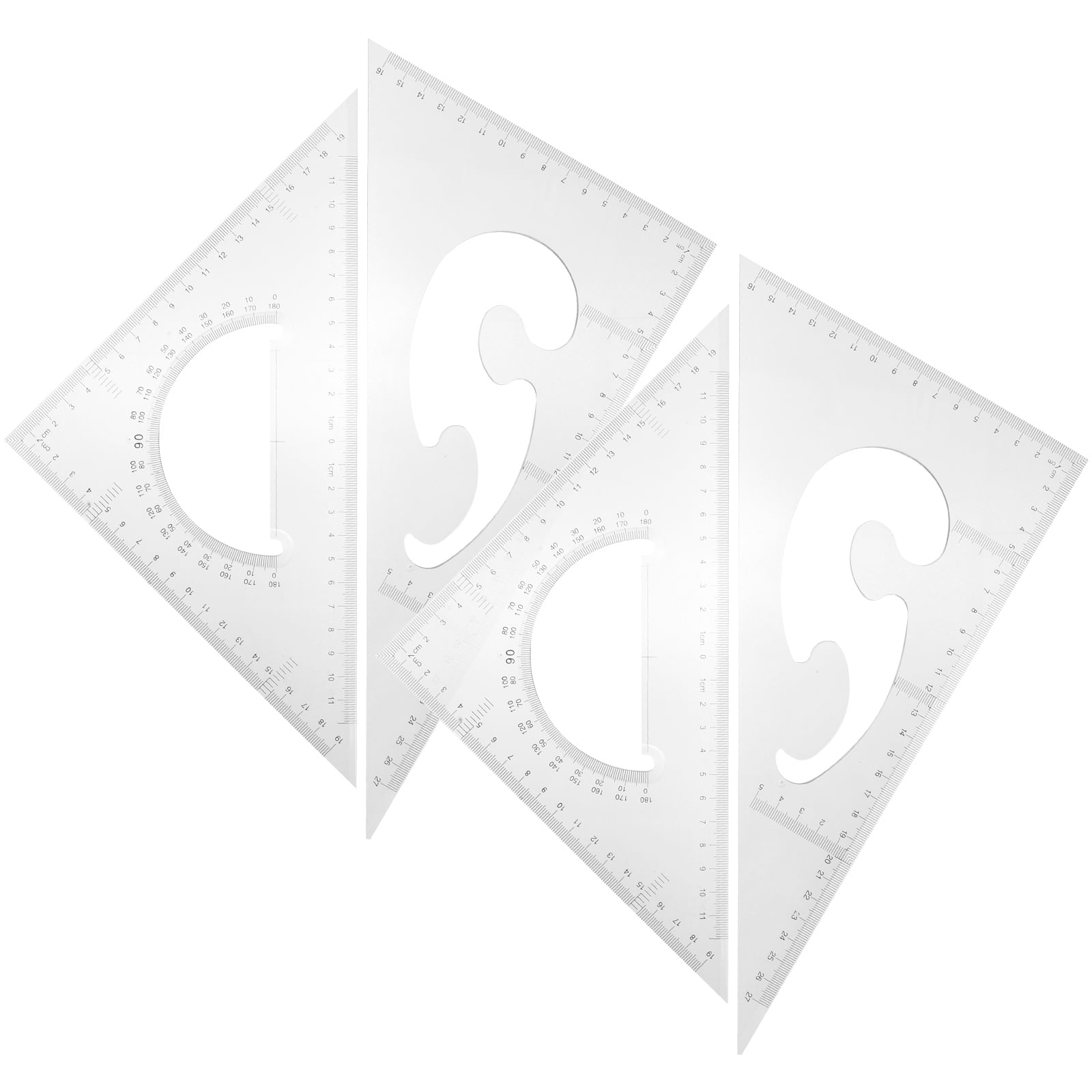 Triangular Scale Ruler Measurement Triangle Rules Multitools Triangle ...