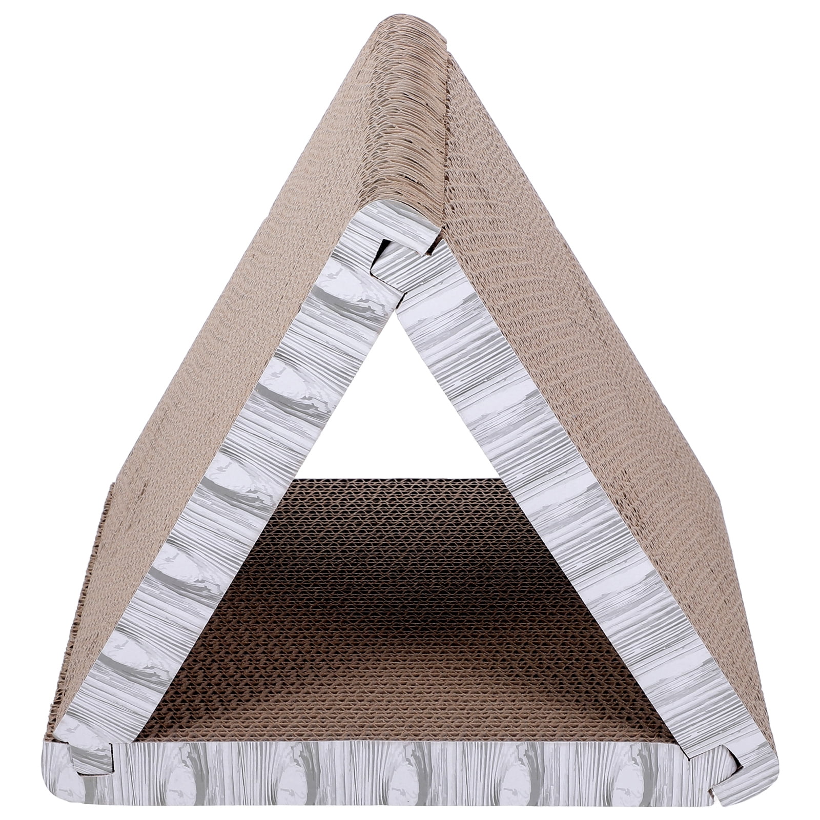 Foldable Triangular Cat Scratcher Board for Indoor Cats to Protect ...