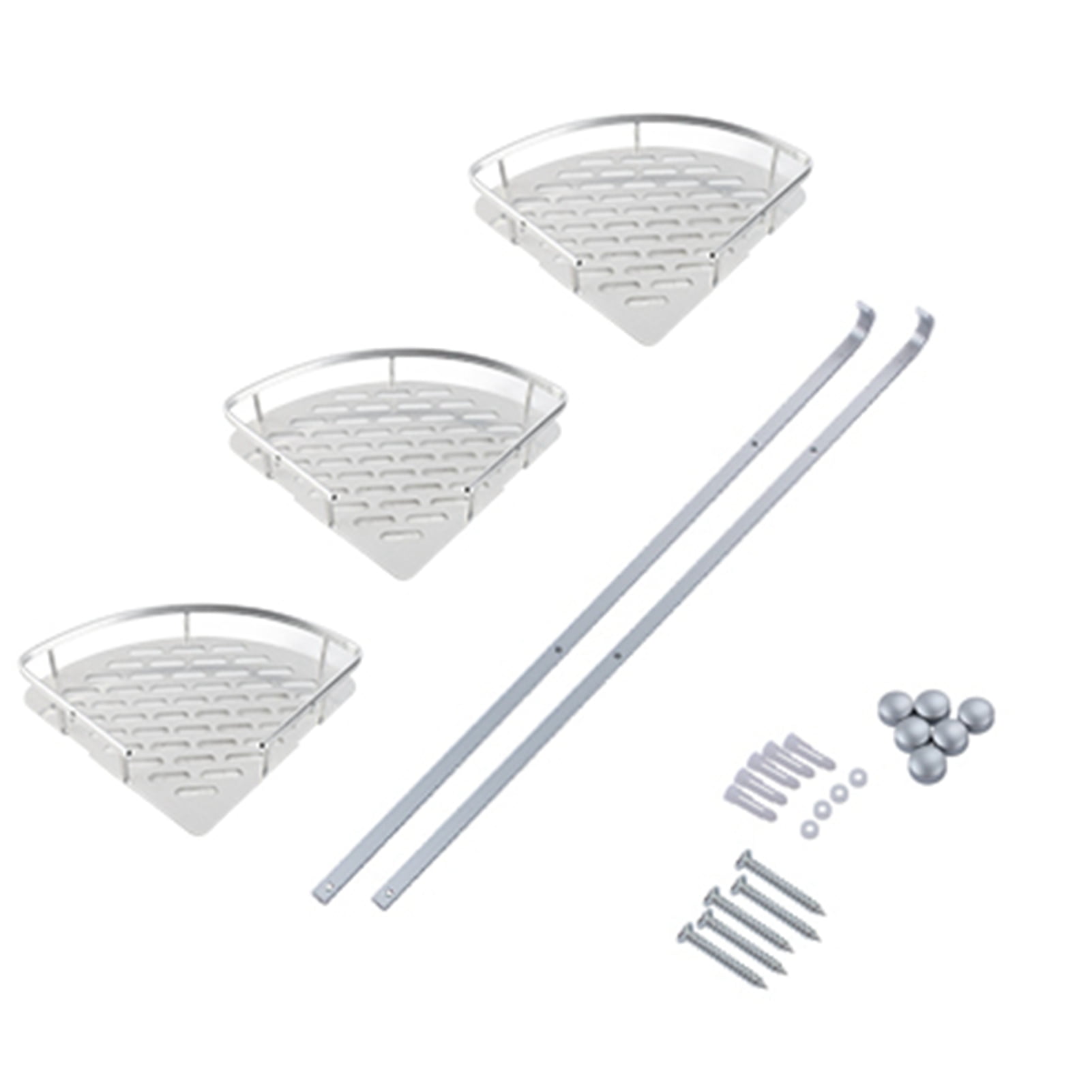 Triangular Shower Caddy Shelf Bathroom Wall Corner Rack Storage ...