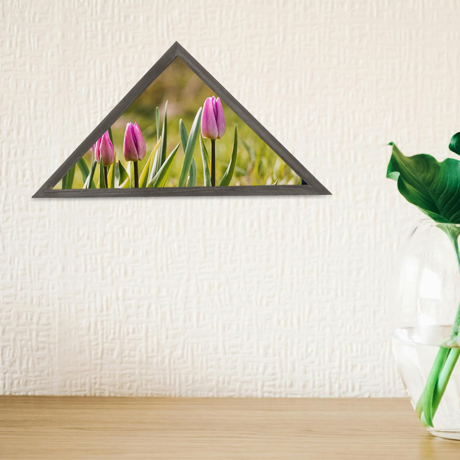 Triangular Storage Box, Black, Brown, Black|Flag Display Case Wood ...