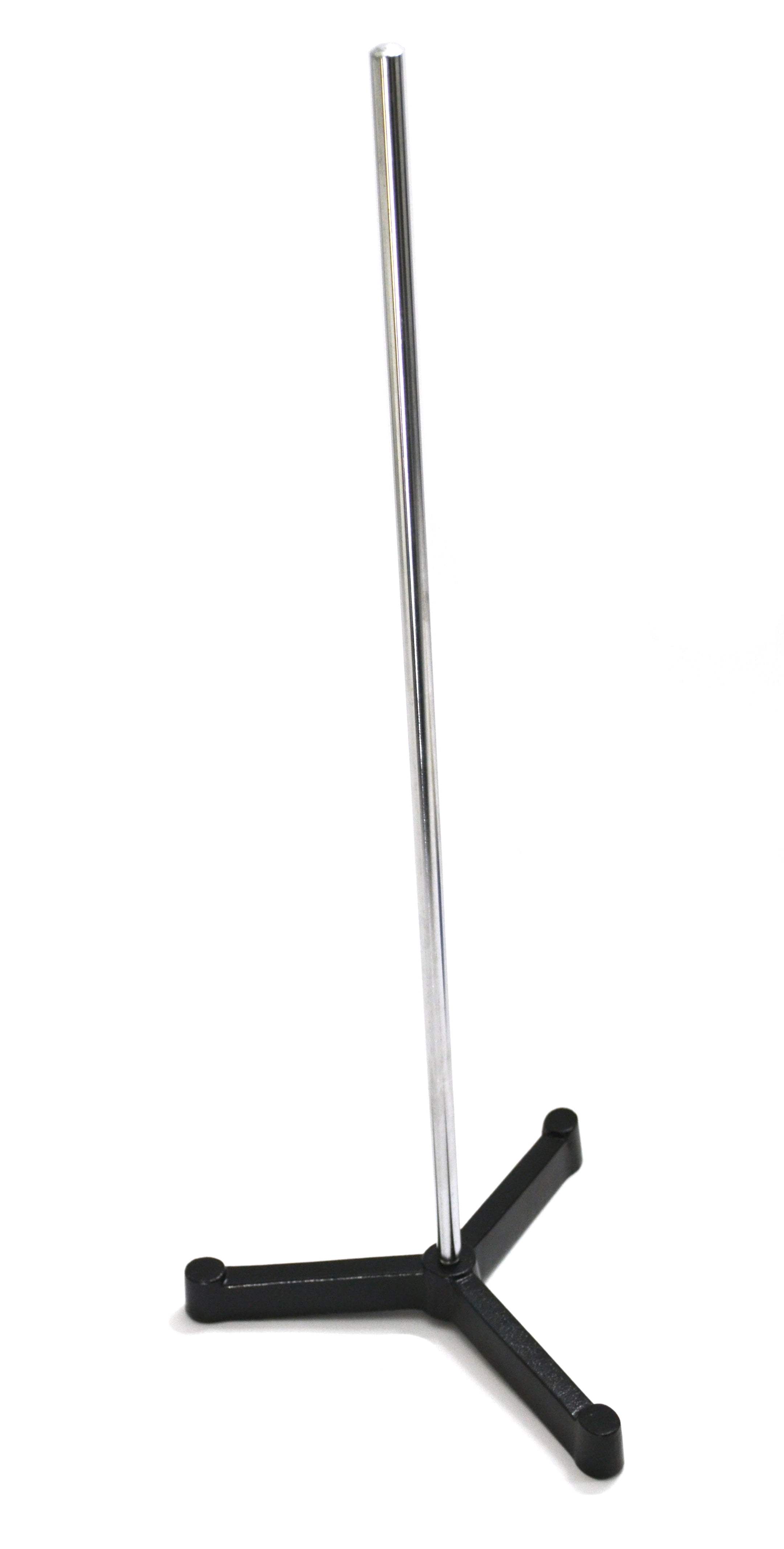 Triangular Tripod Retort Base & Rod Set - 9"x9" Base, 24" Rod - Heavy ...