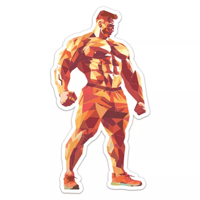 Triangulated Bodybuilding Sticker Phone Decal Water Bottle Stickers Car ...