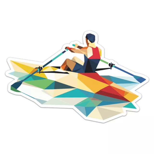Triangulated Rowing Sticker Phone Decal Water Bottle Stickers Car ...