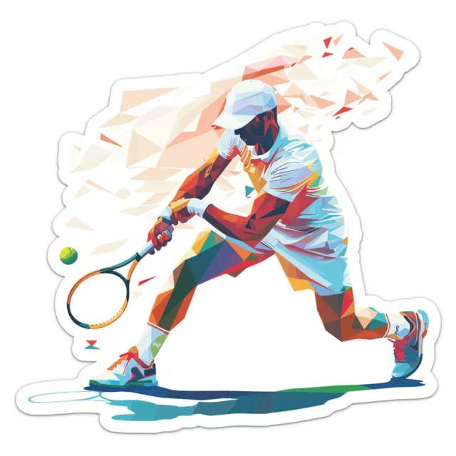 Triangulated Tennis Sticker Phone Decal Water Bottle Stickers Car ...