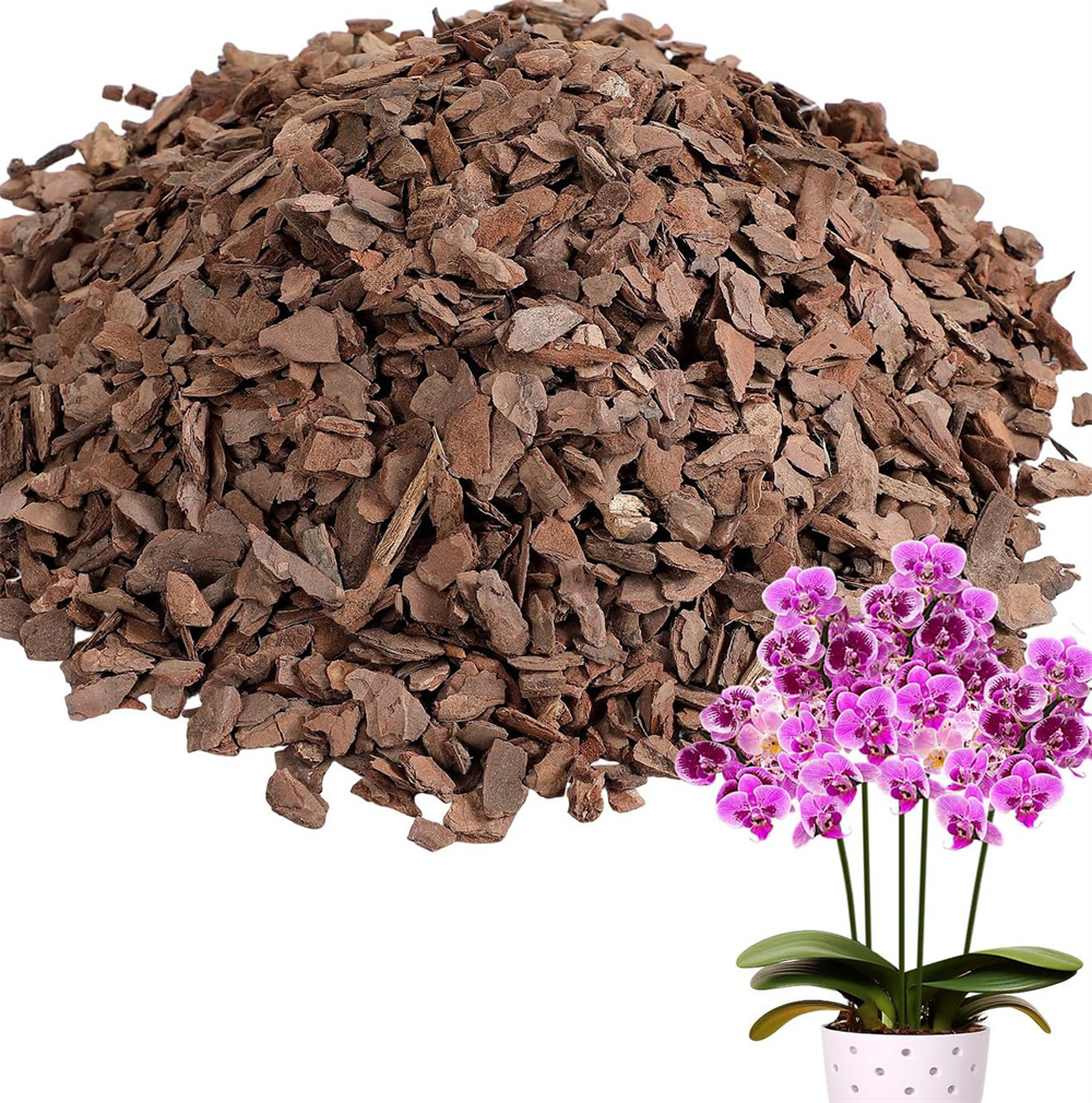 Triani 10.58 oz Orchid Potting Bark -Natural Mulch for Potted Plants 6 ...
