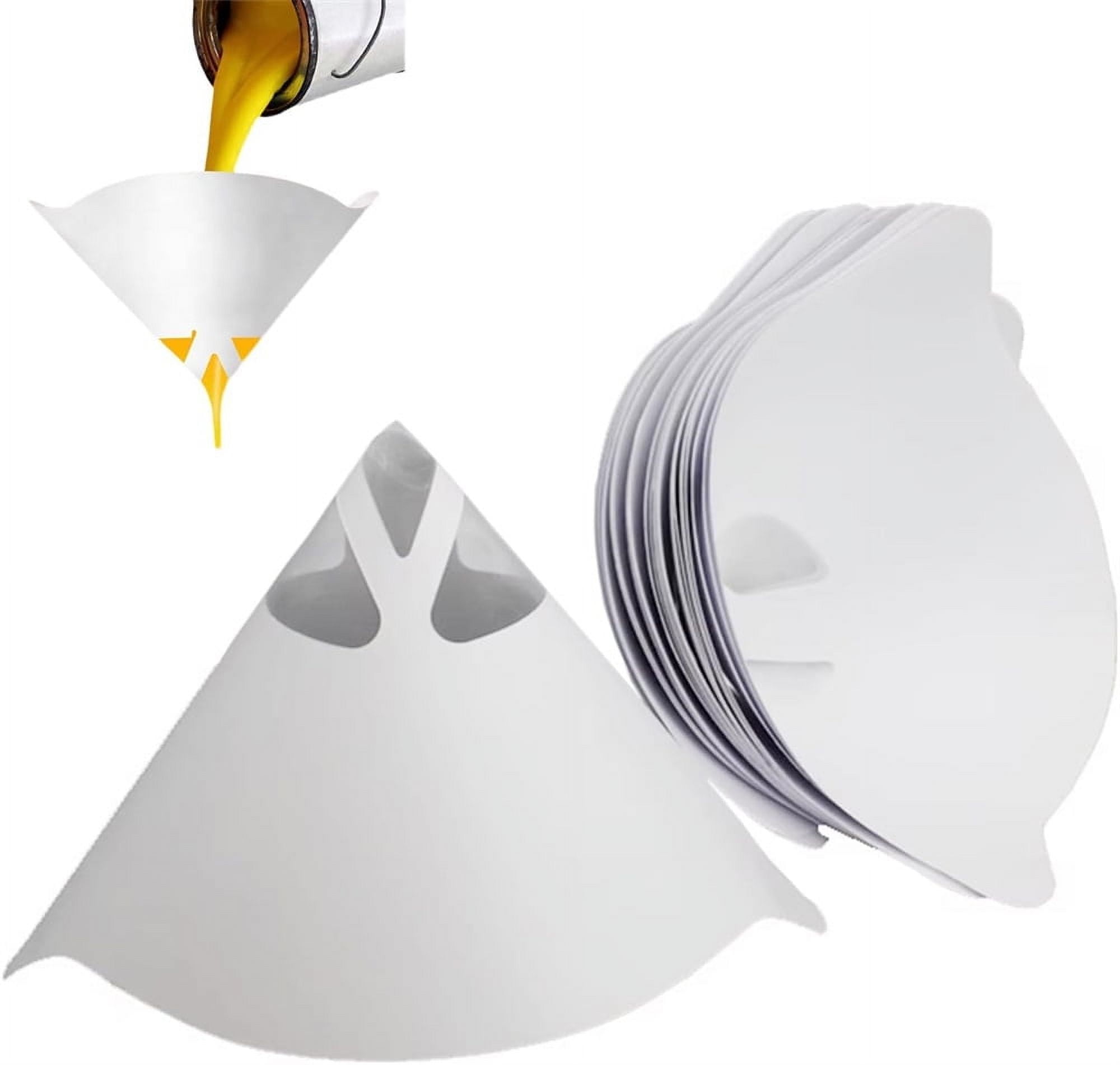 Triani 100Pcs Paint Strainer Filter Tip Cone Shaped Fine Nylon Mesh ...