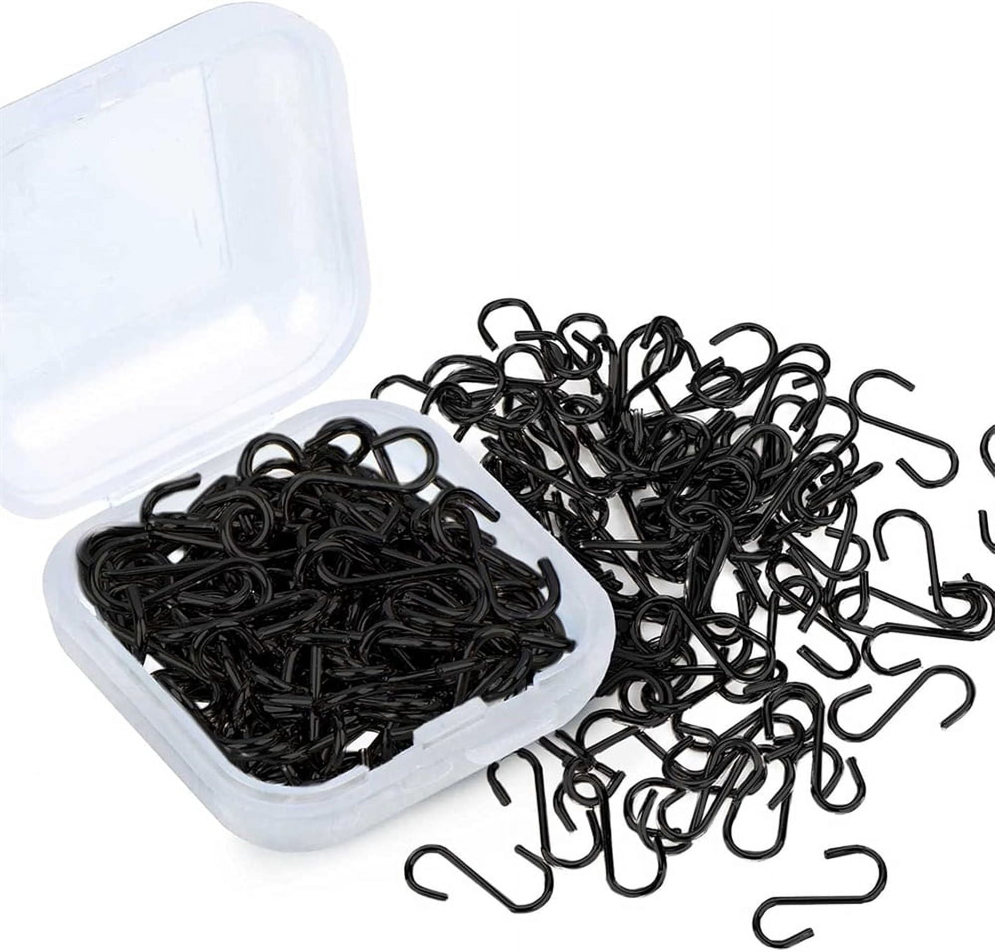 Triani 100Pcs Small S Hooks for Hanging 0.55" Metal S Shaped Hooks with ...