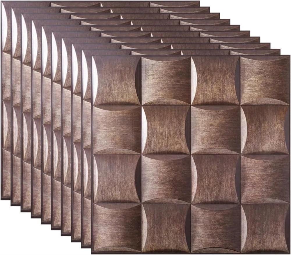 Triani 10Pcs 3D Brick Peel and Paste Wall Panels Waterproof Self ...