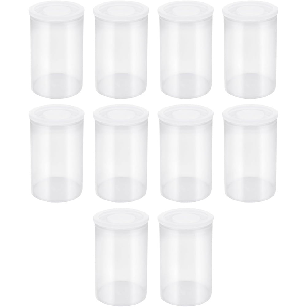Triani 10Pcs Clear Film Canisters with Lids 30ml Empty Camera Reel ...