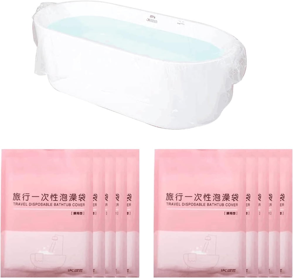 Triani 10Pcs Disposable Bathtub Cover Liner 102" x 47" Large Size ...