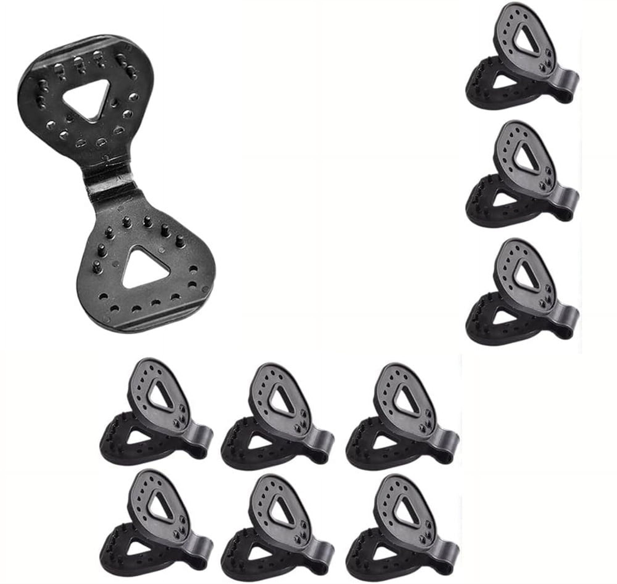 Triani 10Pcs Shade Cloth Clips - Black Round Plastic Sun Shade Clip ...