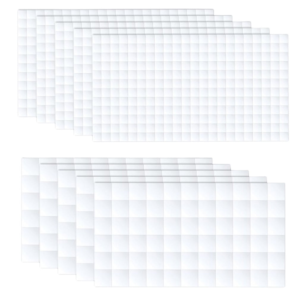 Triani 10Sheets Foam Dual-Adhesive Squares 3D Pop White 2-Side Foam ...