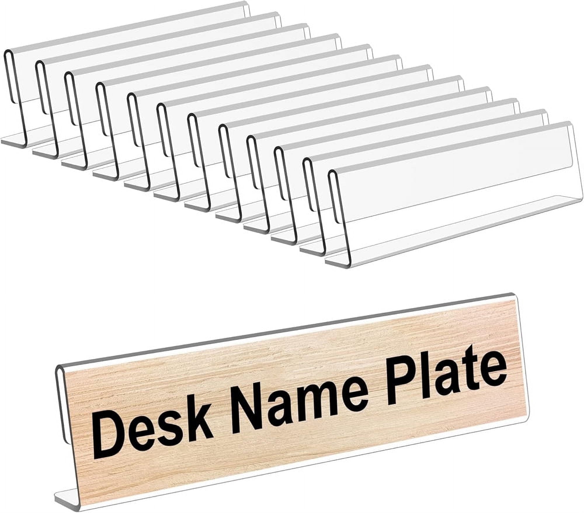 Triani 12 Pcs Acrylic Desk Name Plate Holder 2
