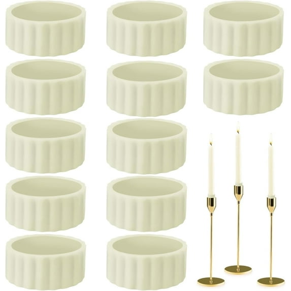 Triani 12Pcs Rubber Candle Grippers for Taper Candles Small and Simple ...