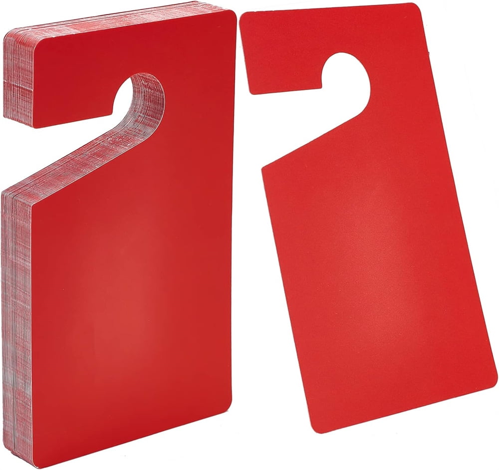 Triani 15Pcs Red Parking Permit Hang Tag Blank 3 x 5 Inches Thicker ...