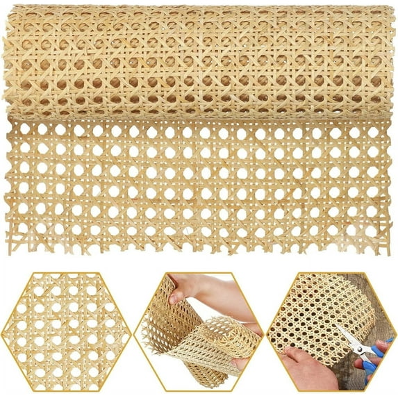 Triani 18 Inches Width Rattan Cane Webbing Roll Caning Material Weave ...
