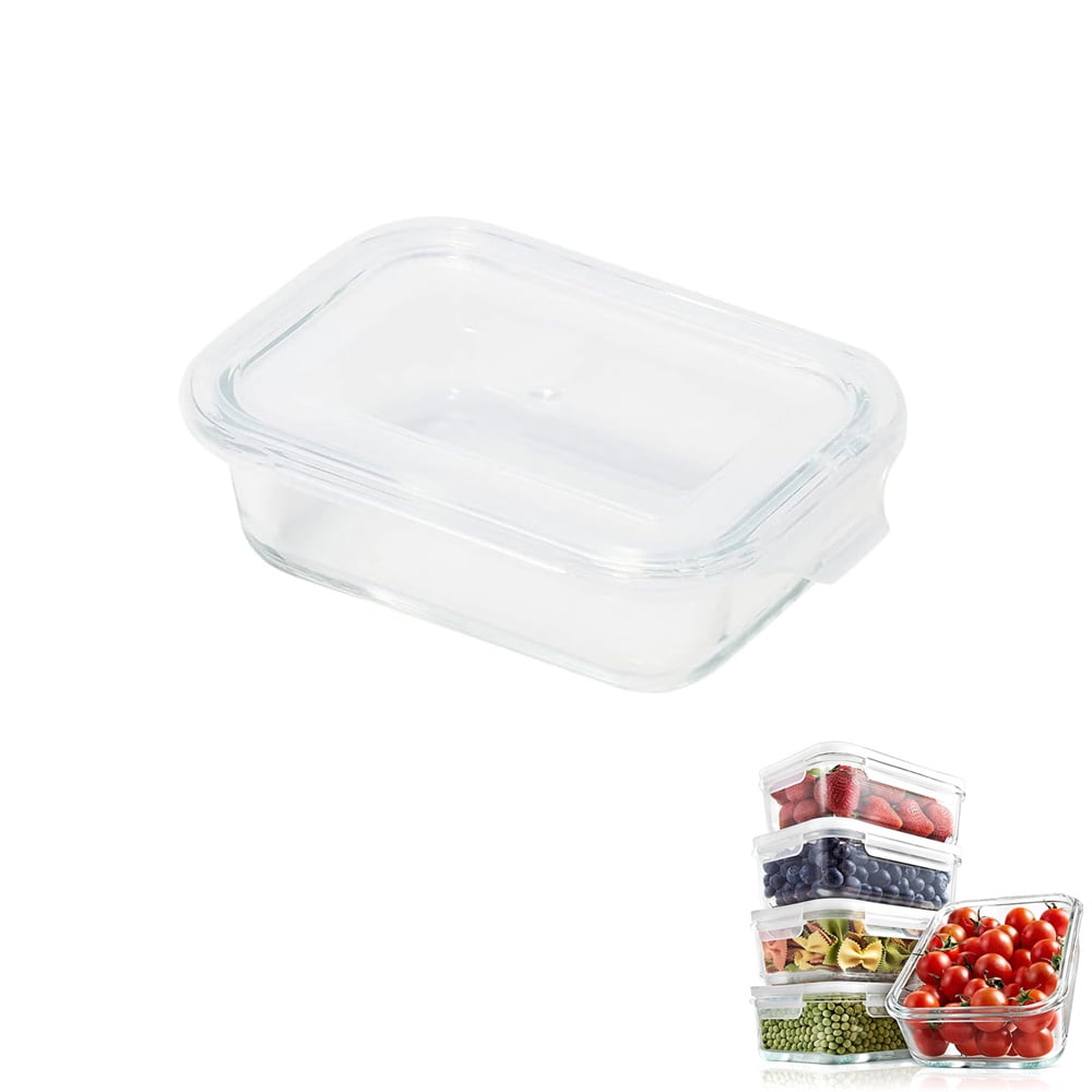 Triani 1Pack Heat-Resistant Glass Storage Container 410ml Deli Meat ...