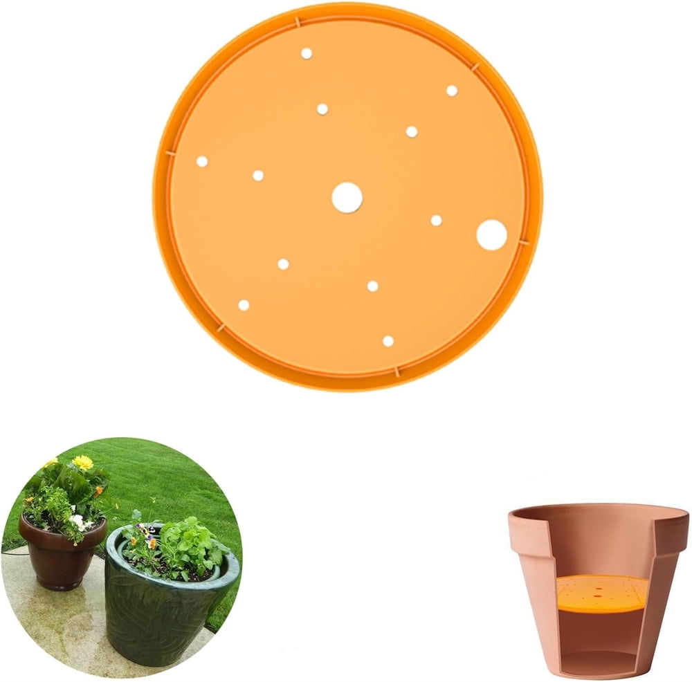 Triani 1Pcs Large Round Planter Insert with Drainage Holes 10" Place ...