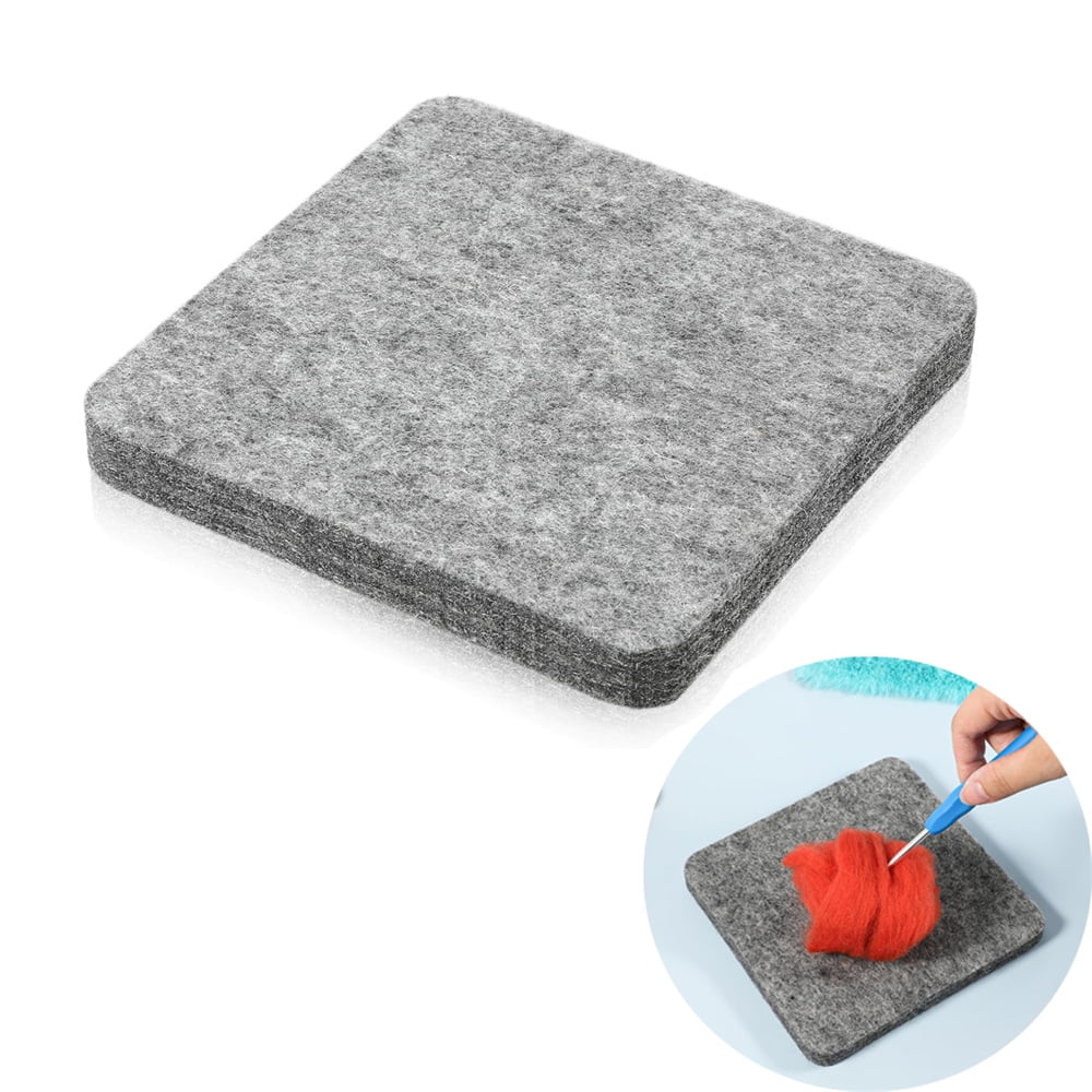 Triani 1Pcs Needle Felting Mat 6*6 Inch Grey Needle-Punched Felt Mat ...