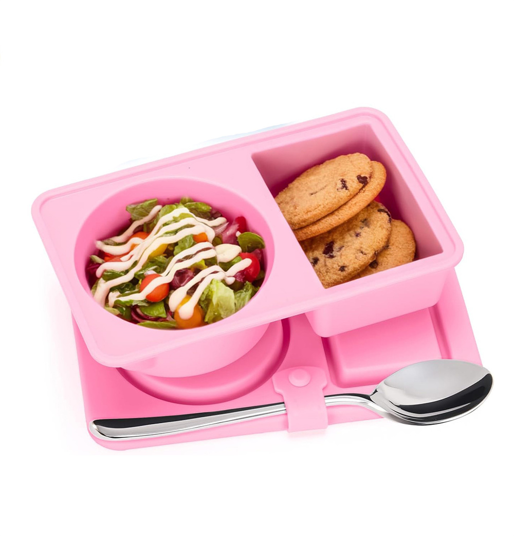Triani 1Pcs Reusable Snack Containers with Lids Divided Grab and Go ...