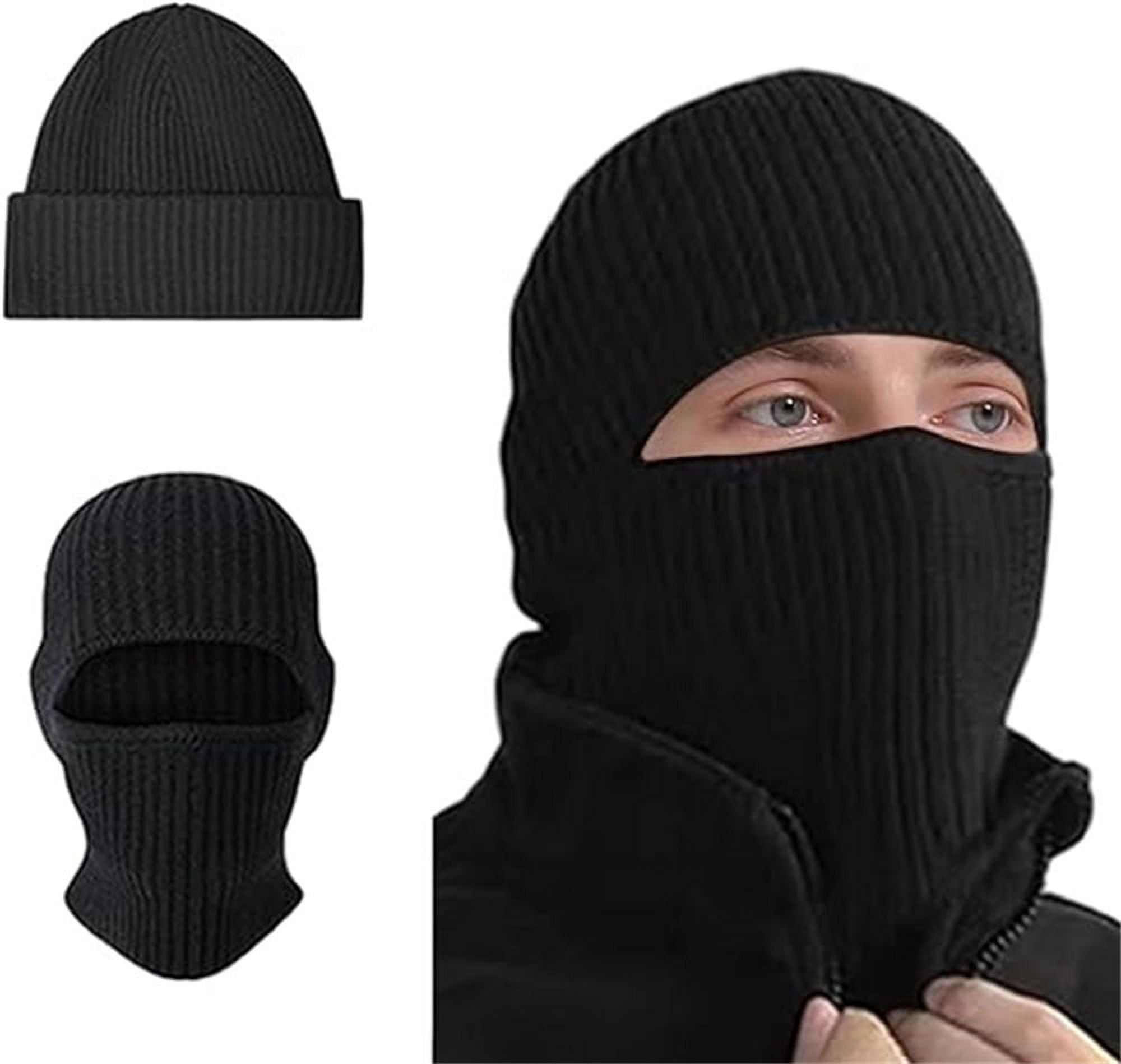 Triani 1Pcs Warm Face Mask and Beanie Hats Full Face Cover Ski Mask ...