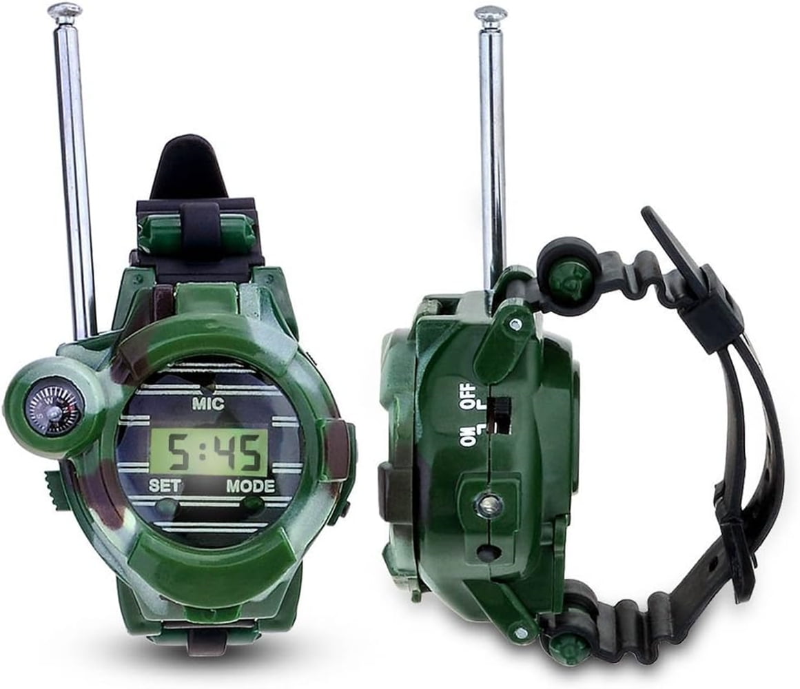 Triani 2 Pack Walkie Talkies for Kids, Two-Way Long Range Watch Radio ...