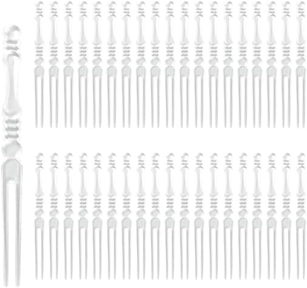 Triani 200Pcs Disposable Clear Plastic Fruit Forks Forks Bistro ...