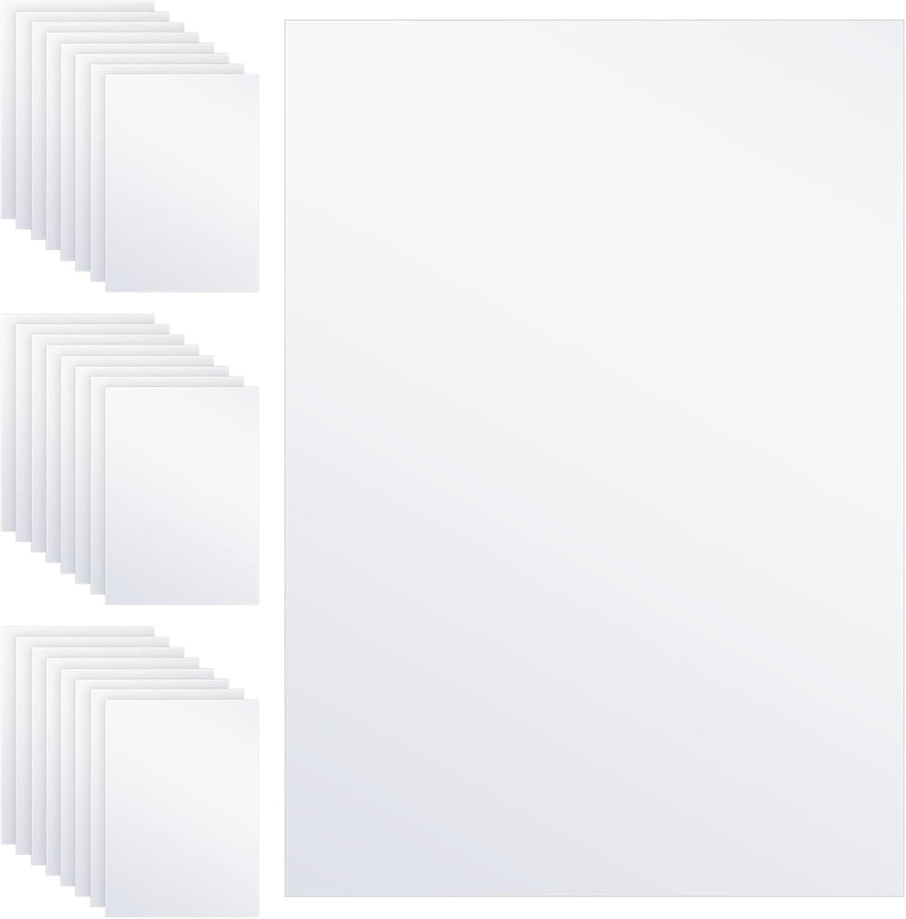 Triani 20Pcs Clear Holographic Laminate Sheets Clear Glitter A4 Size ...