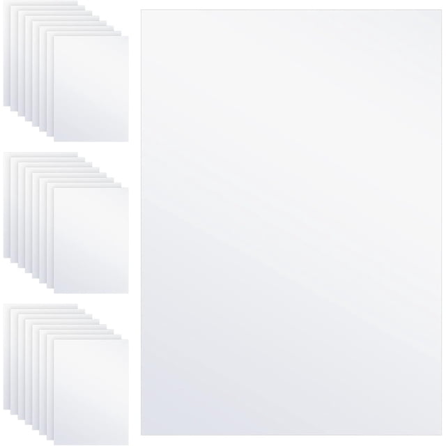 Triani 20Pcs Clear Holographic Laminate Sheets Clear Glitter A4 Size ...