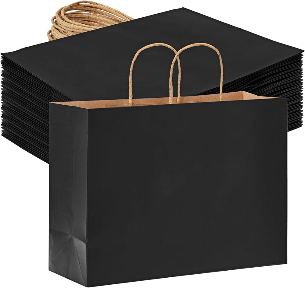 Triani 20Pcs Paper Bags With Handles 16x6x12 Inches Paper Shopping Bags ...