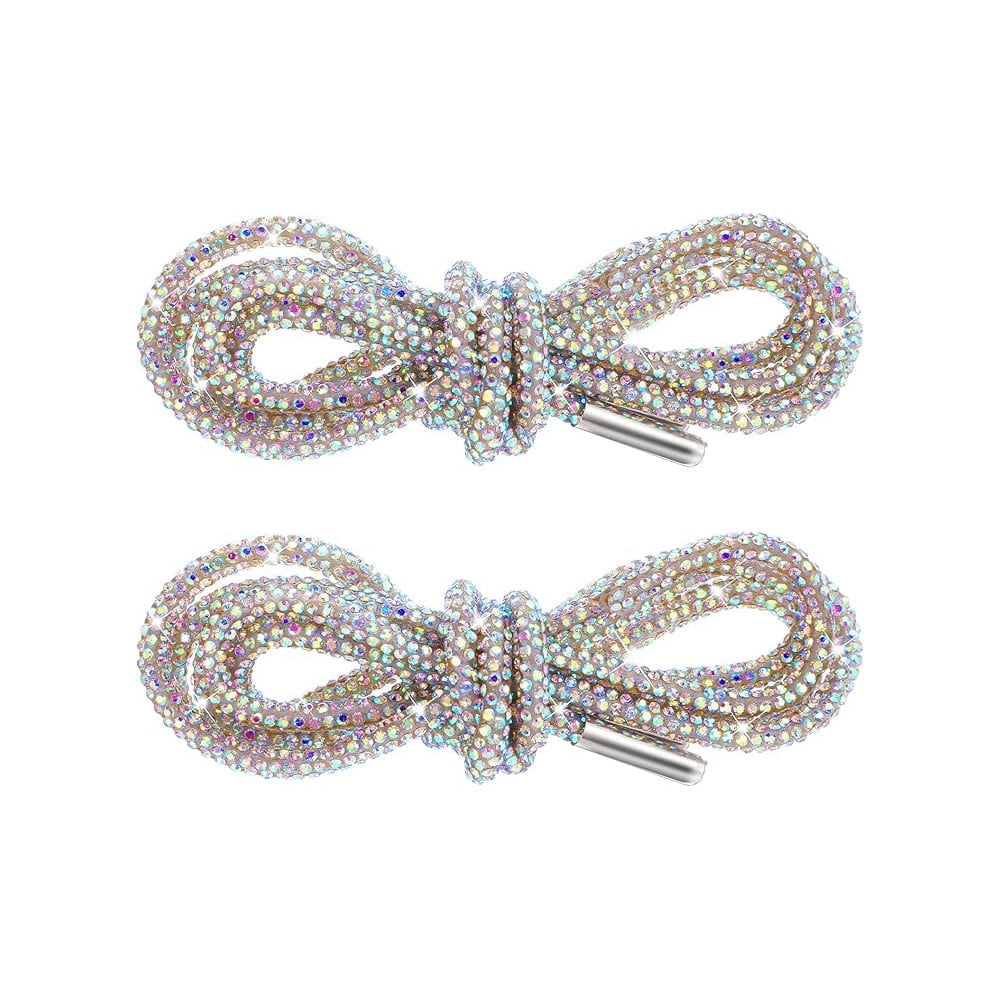 Triani 2Pcs Glitter Shoe Laces Rope 2 Pair 47 Inch Glitter Shoe Laces ...