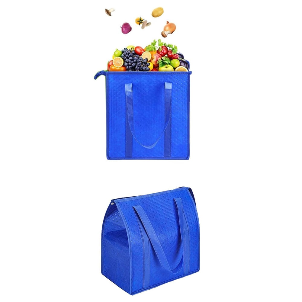 Triani 2Pcs Insulated Grocery Bags Reusable Cooler Bags Large Capacity ...