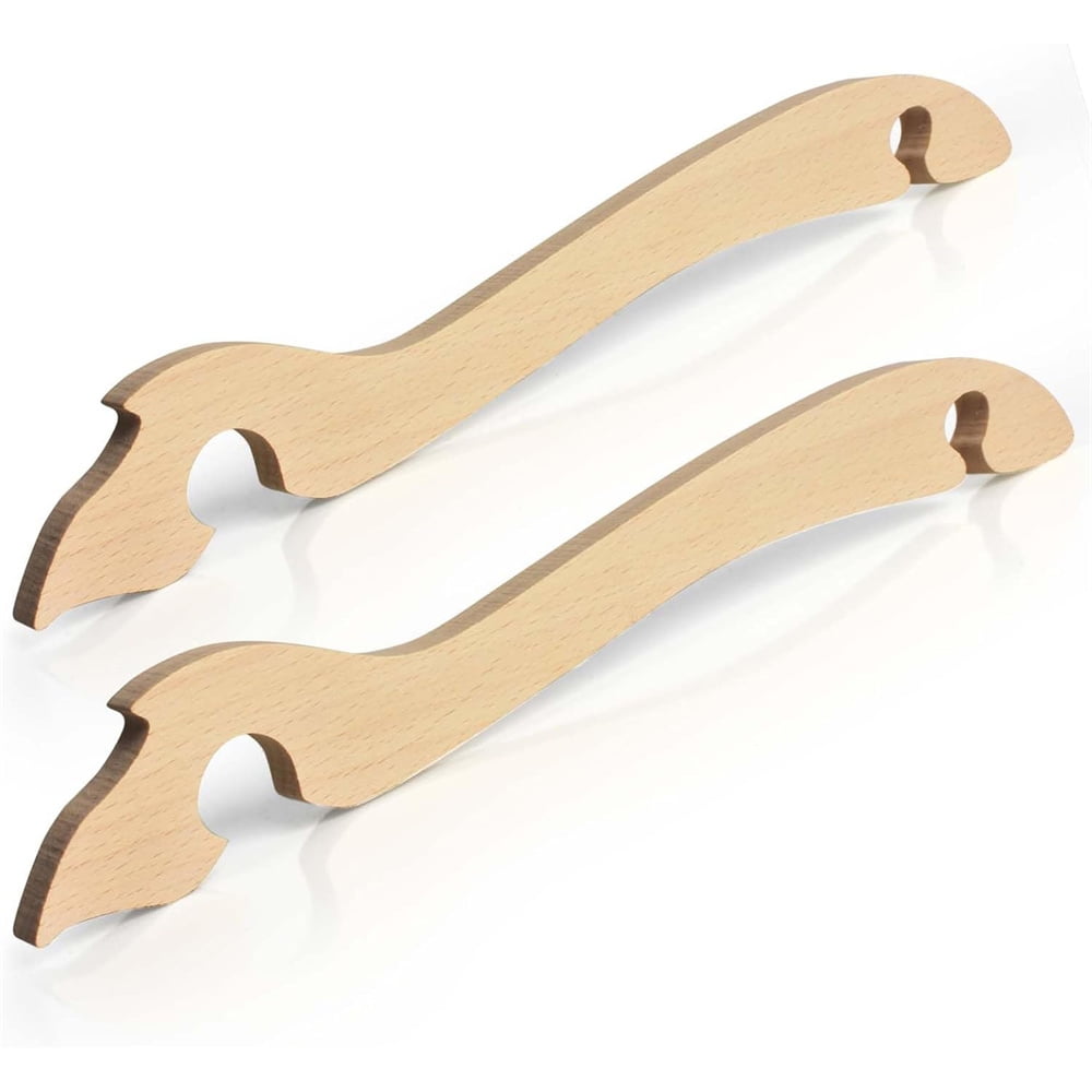 Triani 2Pcs Long Handle Wood Oven Rack Puller Toaster Heat Resistance ...