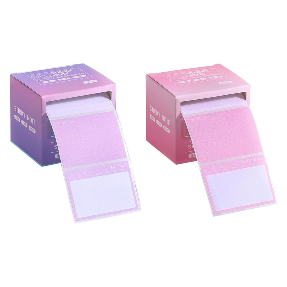 Triani 2Pcs Roller Pull-Out Sticky Note Pull Out Labels Stickers Boxes ...