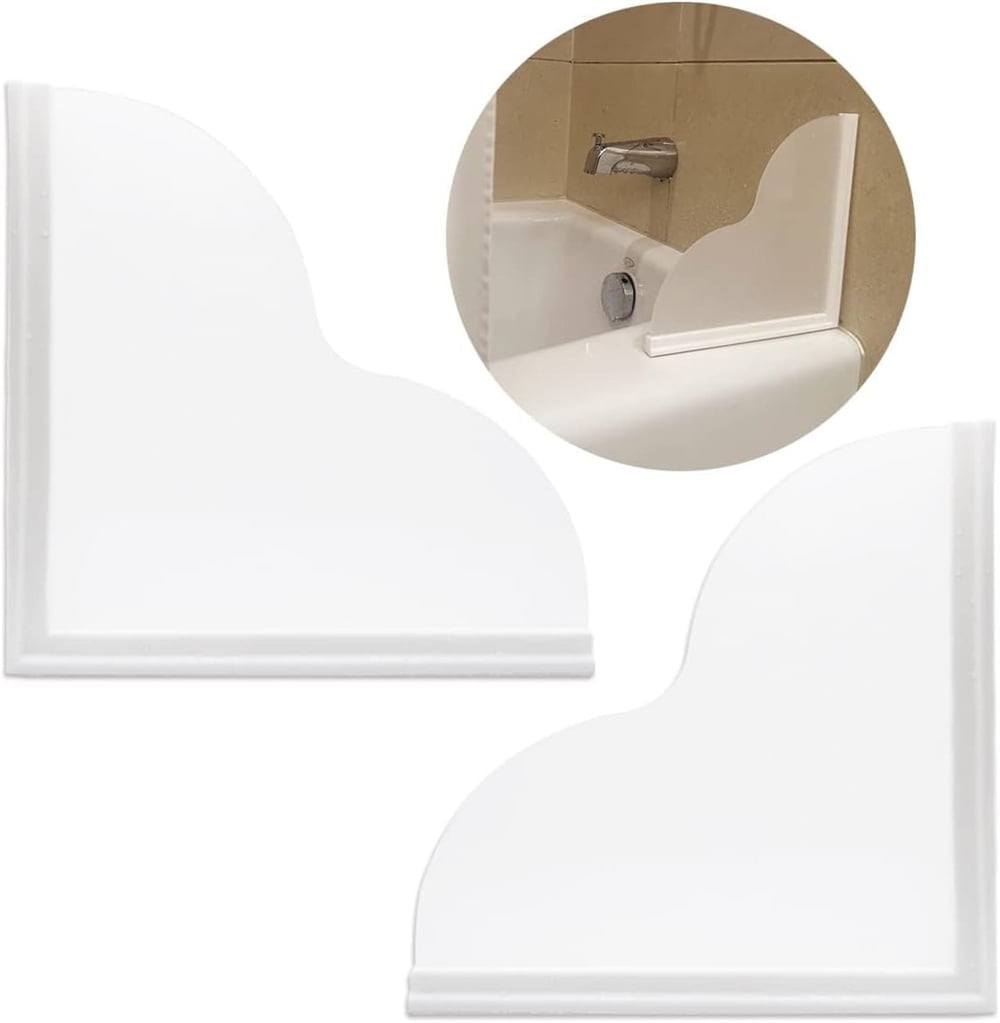 Triani 2Pcs Silicone Shower Splash Guard Waterproof Self-Adhesive ...