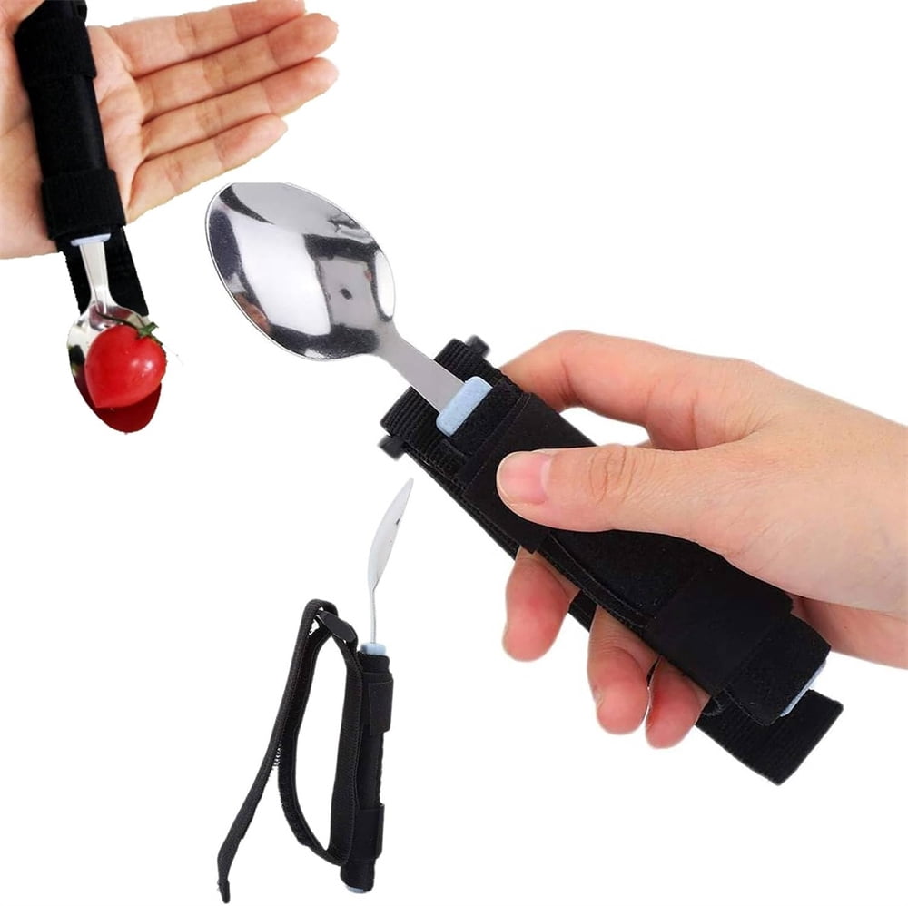 Triani 2Pcs Universal Cuff Adaptive Utensil Holder Adjustable Hand Cuff ...