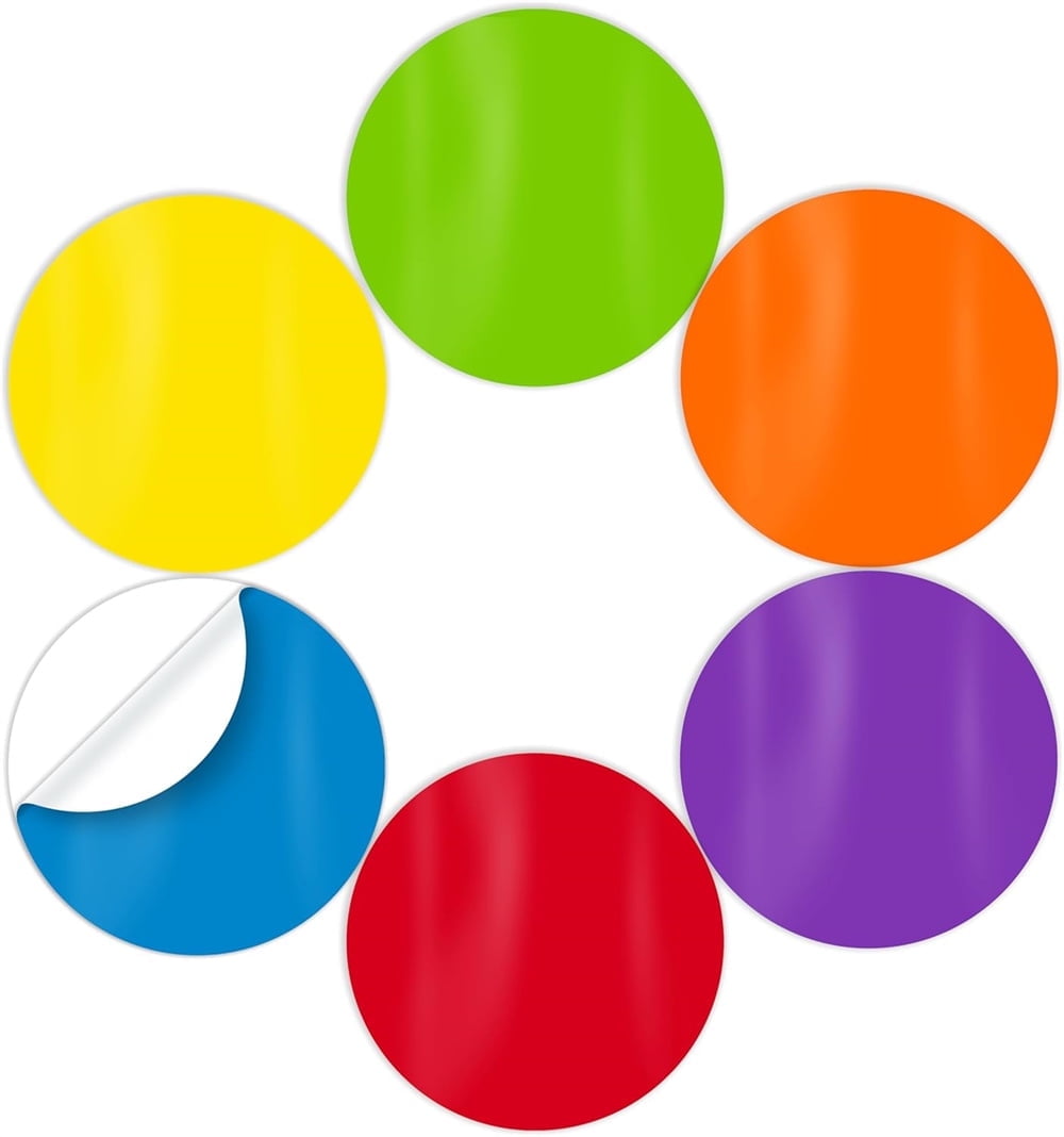 Triani 30Pcs Dry Erase Dots Removeable Circle Vinyl Sticker Spots for ...