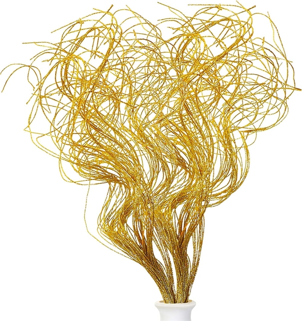Triani 30Pcs Sparkle Curly Ting Ting Branches 27.6 Inch Glitter ...