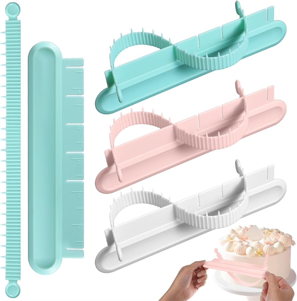 Triani 3Pcs Adjustable Fondant Arc Ruler & Cake Writing Tools Cake Arc ...