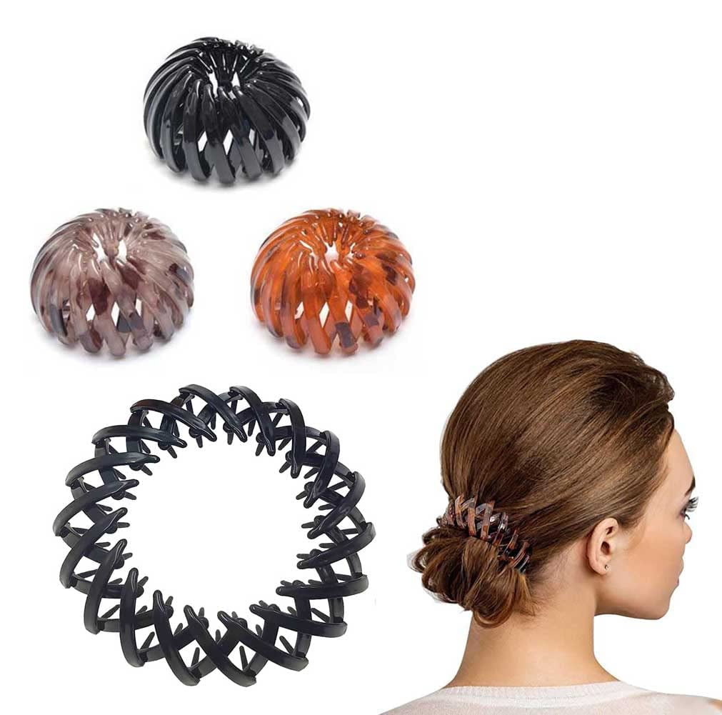 Triani 3Pcs Birds Nest Hair Clips, Retractable Hair Claw Clamps ...