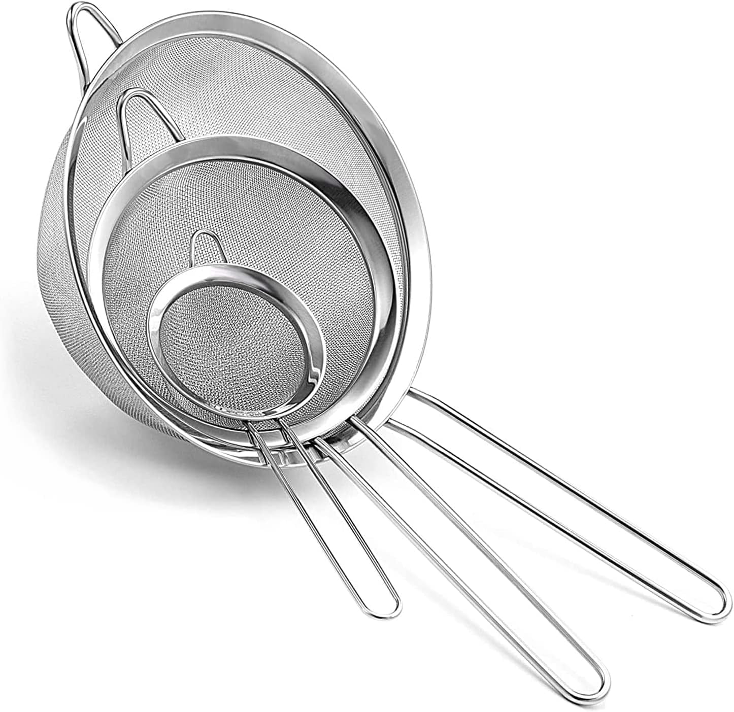 Triani 3Pcs Durable Stainless Steel Sieves and Strainers - Perfect ...