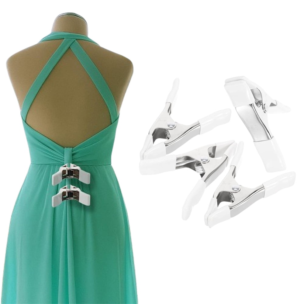 Triani 4Pcs Dress Clips Clothing Clamps for Fitting Bridal Seamstress ...