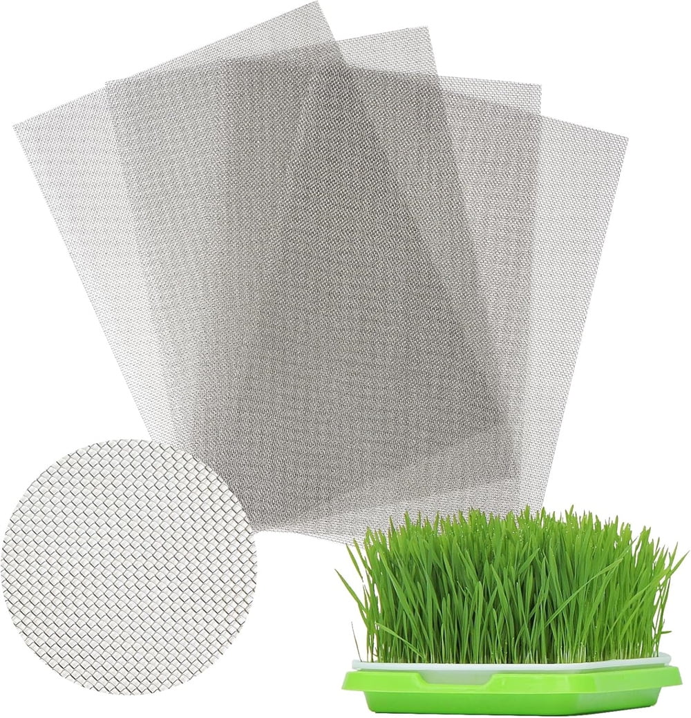Triani 4Pcs Seed Sprouting Tray Mesh Mat,Seed Sprouter 11.81*8.26 Inch ...