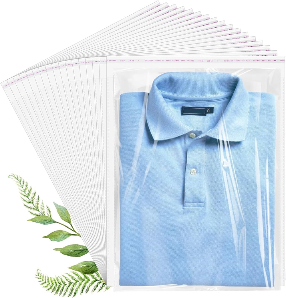 Triani 50Pcs Cellophane Bag 12x16 Inch Self Seal Cello Cellophane Bags ...
