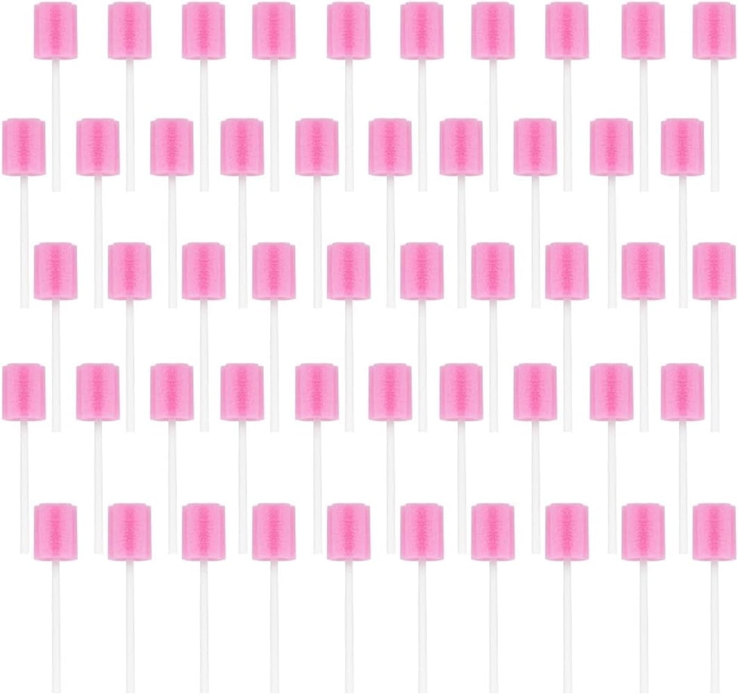 Triani 50Pcs Sponge Swabs Disposable Mouth Cleaning Sponge Swab Dental ...