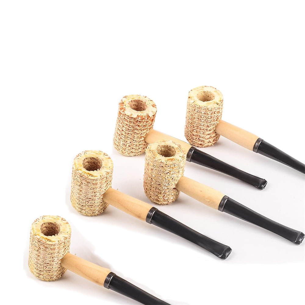 Triani 5Pcs Corn Shaped Cigar Pipes Corn Cob Pipe Prop Accessory ...