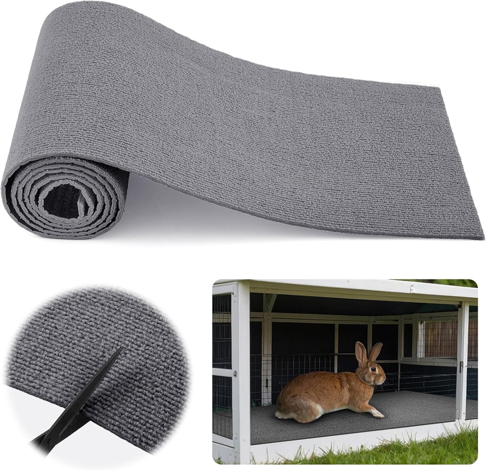 Triani 6.56 Ft Rabbit Scratch Mat 12 Inch Self-Adhesive Couch Protector ...